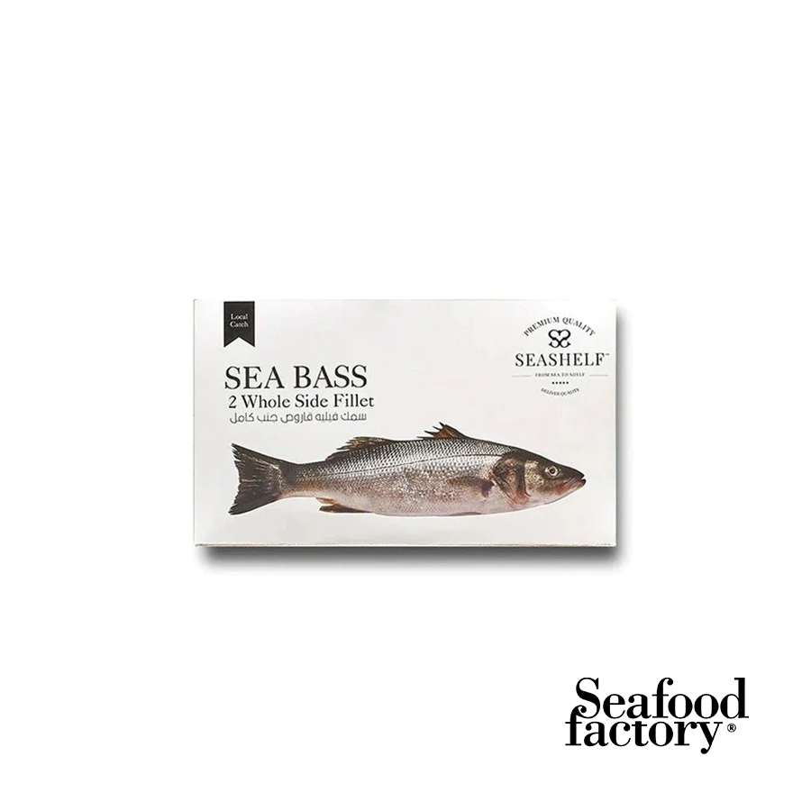 SeaShelf - Sea bass Fillet Whole Sides - (Qarous - 370 gm) – Seafood ...